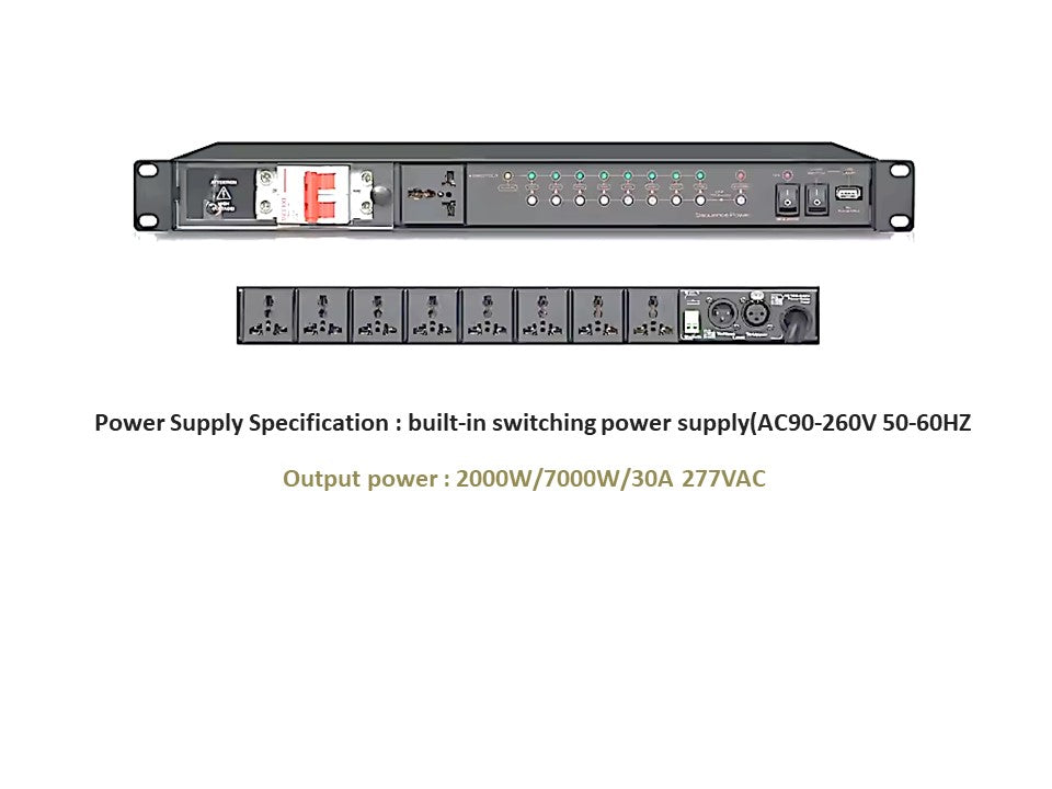 Power Sequencer S-801 Audio 12 Channel Power Sequencer for Stage Audio ...